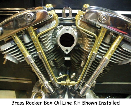 MID-USA Motorcycle Parts. ROCKER BOX OIL LINE KITS FOR SHOVELHEAD