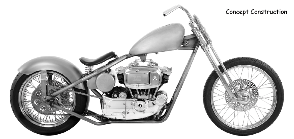 MID-USA Motorcycle Parts. IRONHEAD SPORTSTER RIGID FRAMES