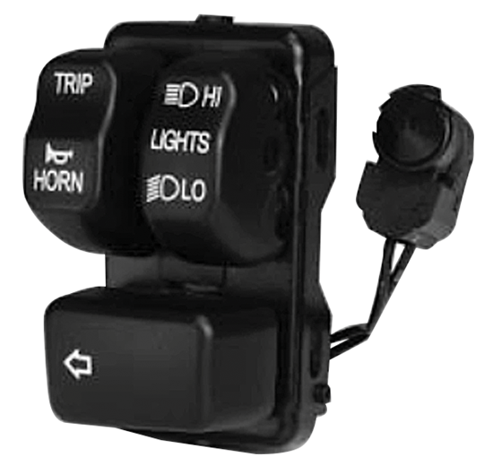 MID-USA Motorcycle Parts. HANDLEBAR SWITCHES, BLACK SOFTAIL 11/L*,DYNA ...